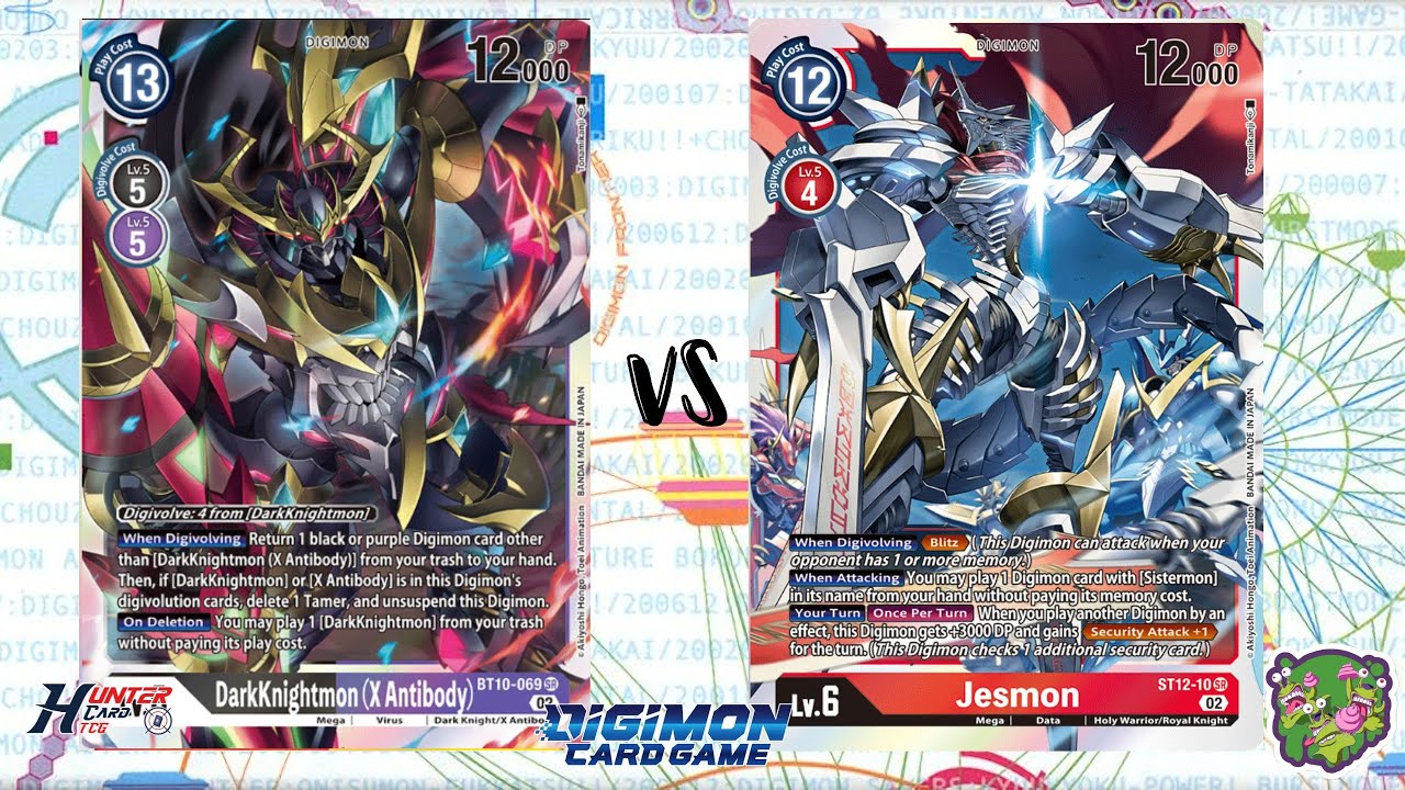DIGIMON TCG: Local match DarkKnightmon X (Black) vs Jesmon (Red) | THE ...