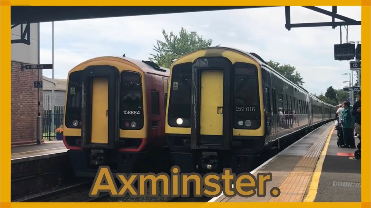 Trains at Axminster. (AXM) (16/07/23.) - YouTube