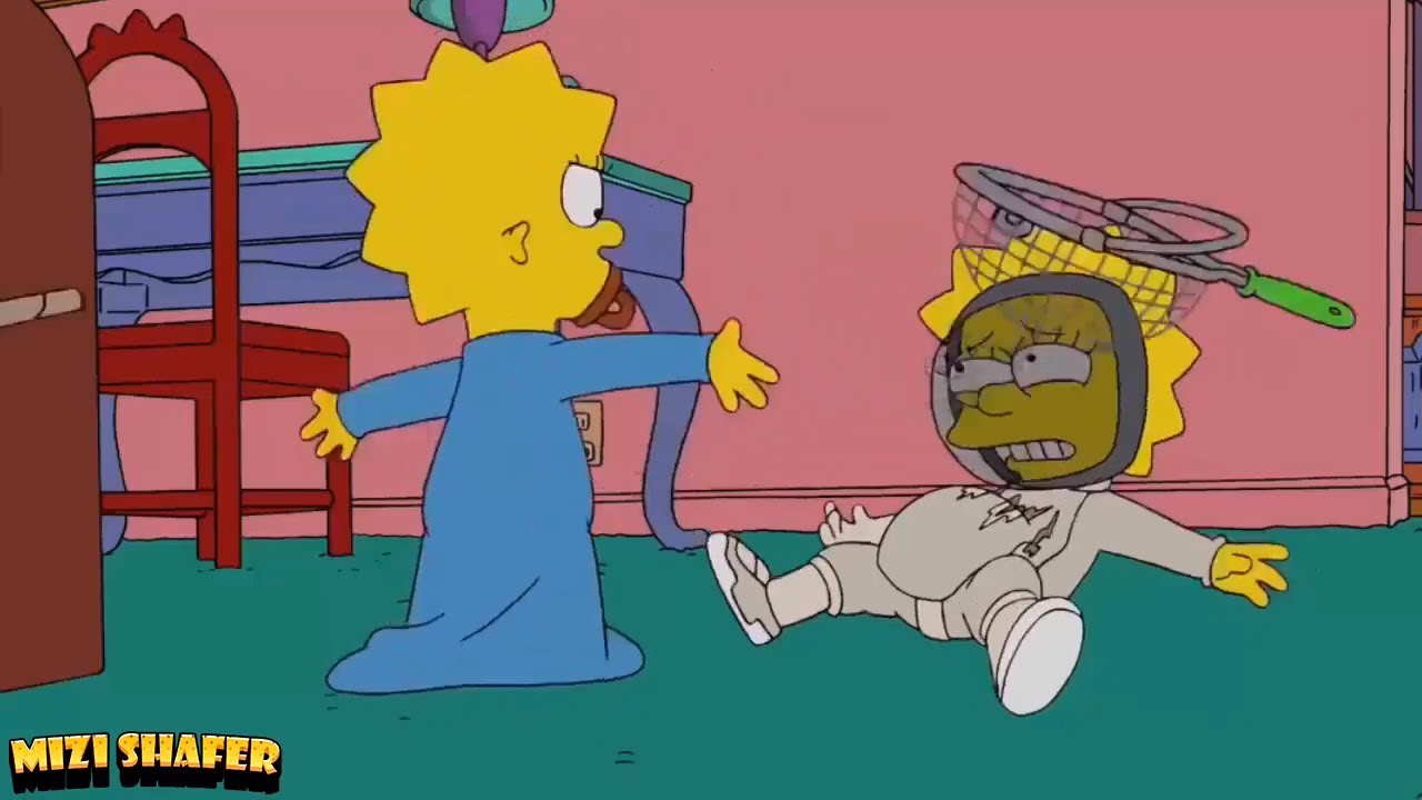 The Simpsons Maggie defeats Lisa - YouTube