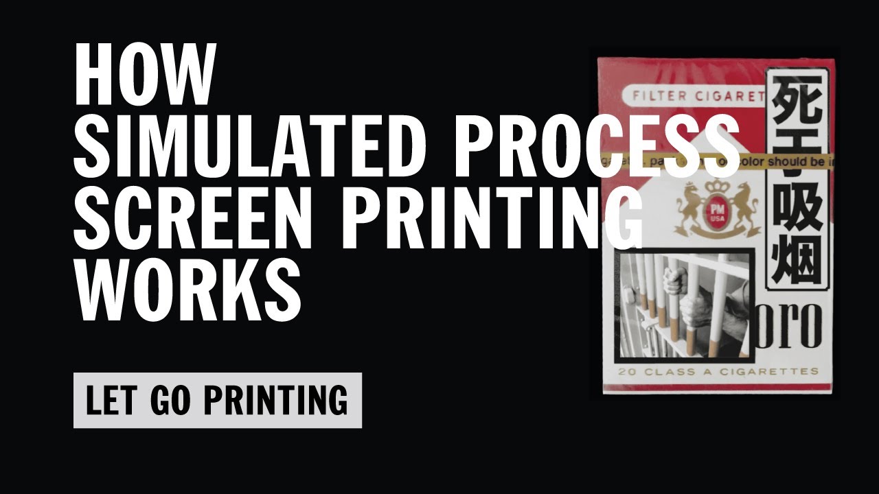 How Simulated Process Screen Printing Works—Marlboro Cigarette Warning ...