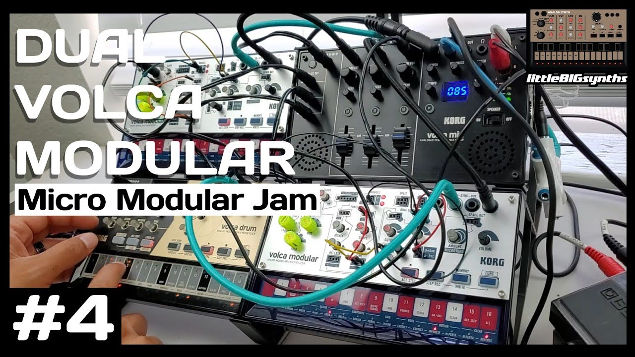 Dual Volca Modular | Micro Modular Jam ft. Korg Volca Drum & Mix - YouTube