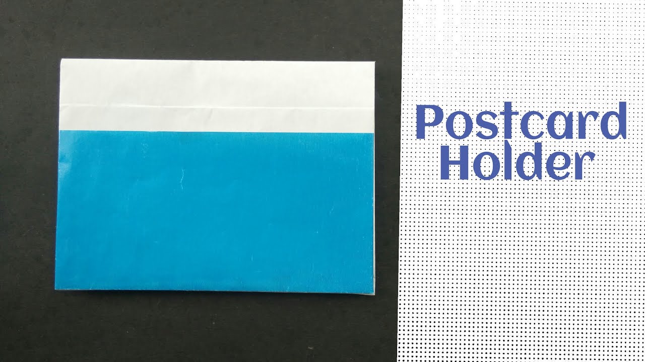Origami Paper "Postcard Holder/Pouch" - Easy to make !! - YouTube
