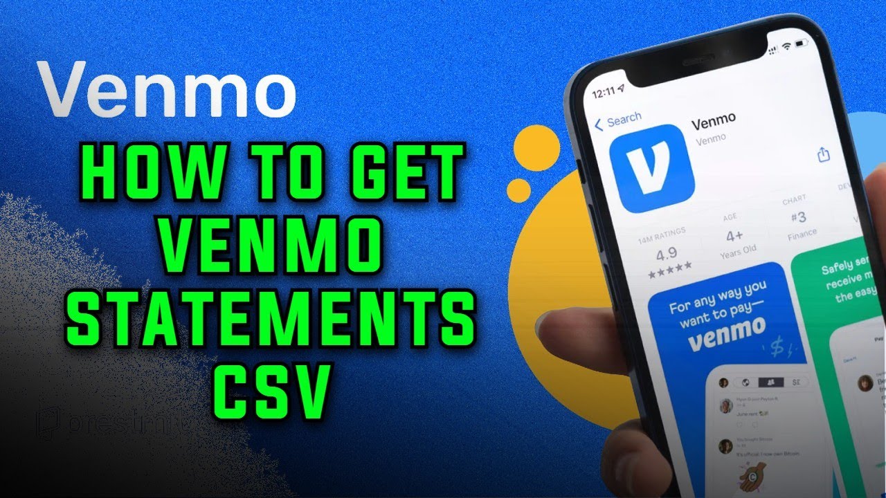 How to Get Venmo Statements CSV - YouTube