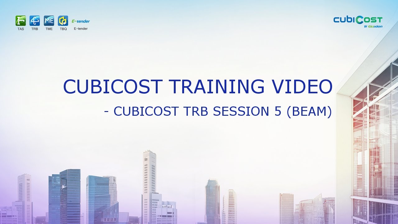 ID - Cubicost Takeoff for Rebar _ Session 5 (Beam/Balok) - YouTube