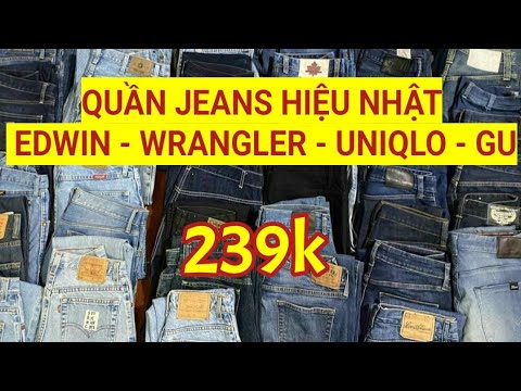 QUẦN JEANS HIỆU LỚN EDWIN UNIQLO GU GAP 14/6 J26-J55 - YouTube