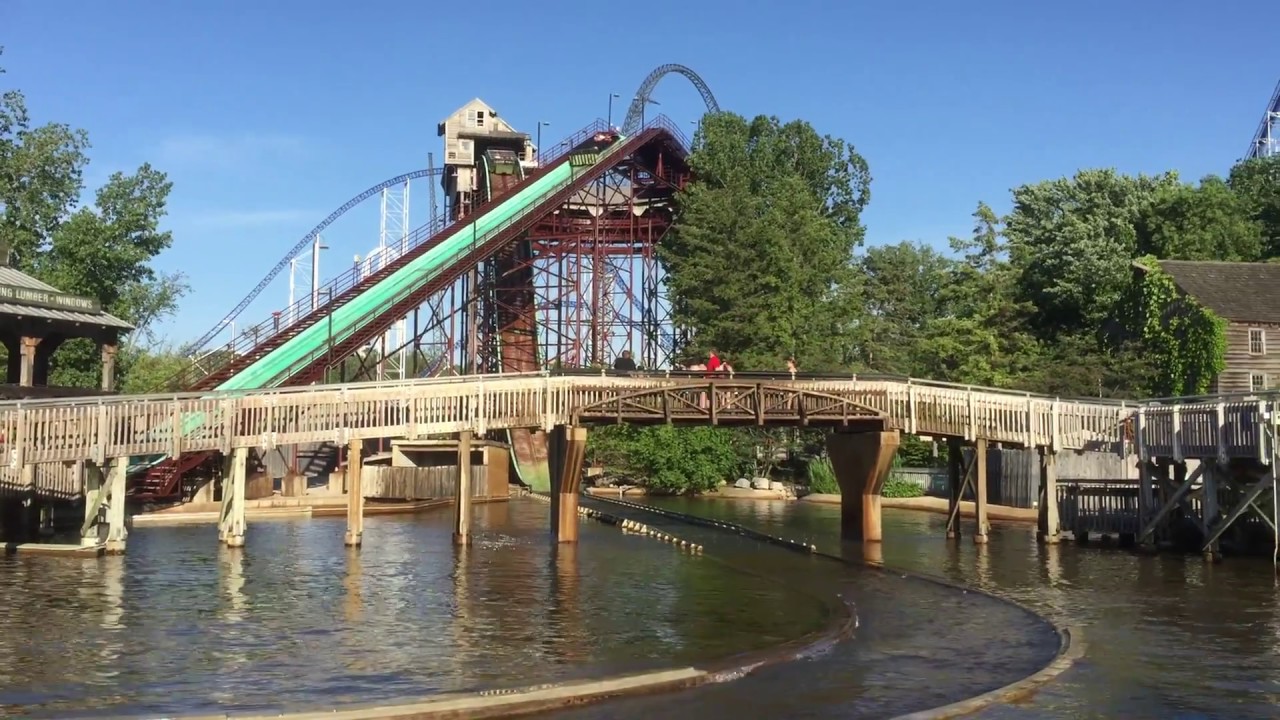 Cedar Point Snake River Falls - YouTube