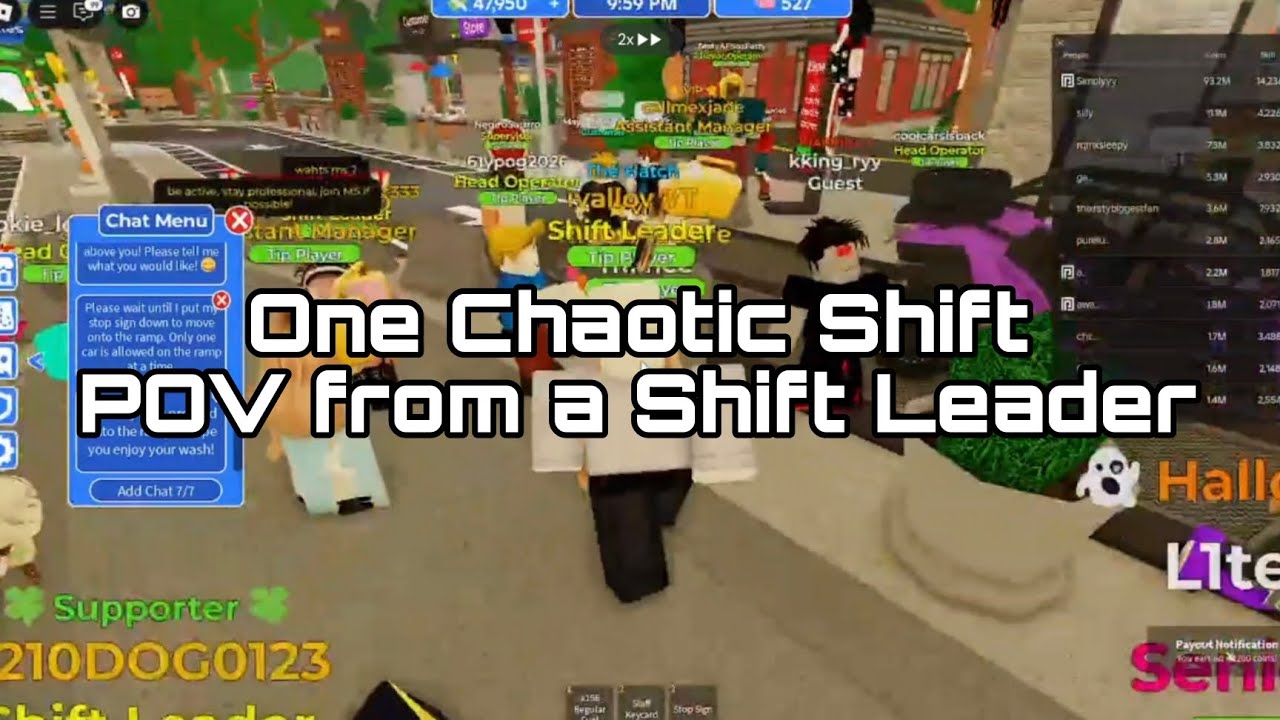 One Chaotic Shift as a Shift Leader - Roblox Washiez POV - YouTube