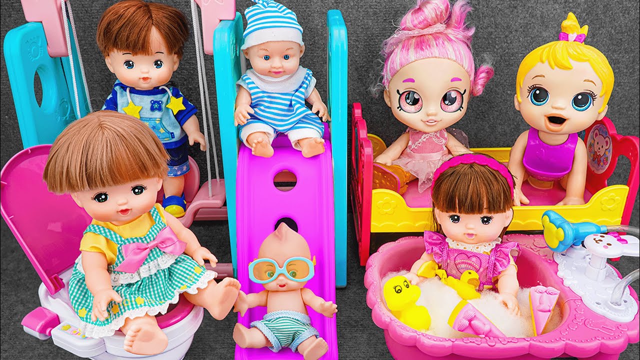 88 Minutes Satisfying with Unboxing Pink Doll House Toys，Kitchen ...