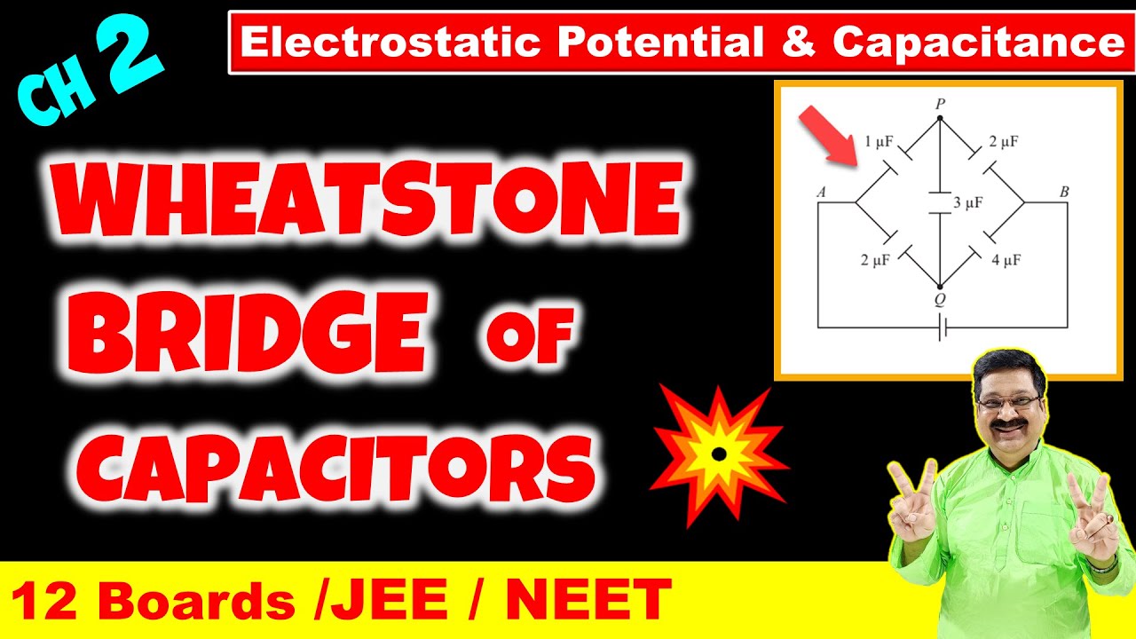 #25 Wheatstone bridge of Capacitors, Balanced Wheatstone bridge of ...