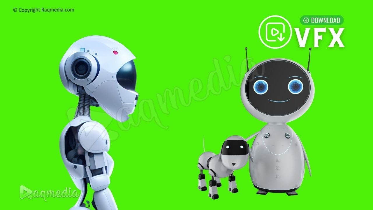 Robots Green Screen Free Chroma Key Background Video Effects - YouTube