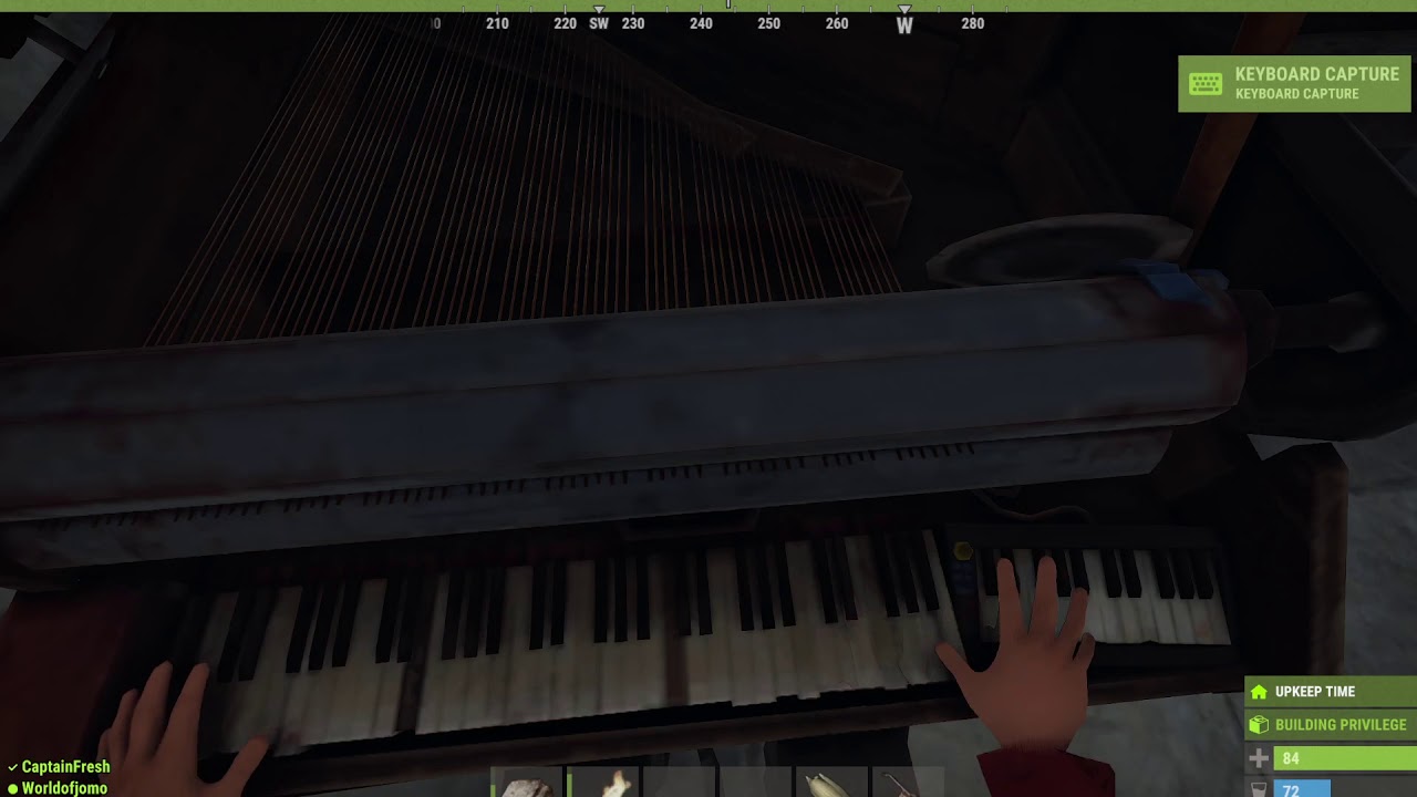 CRAZY FROG PIANO ON RUST?!? (manual play) - YouTube