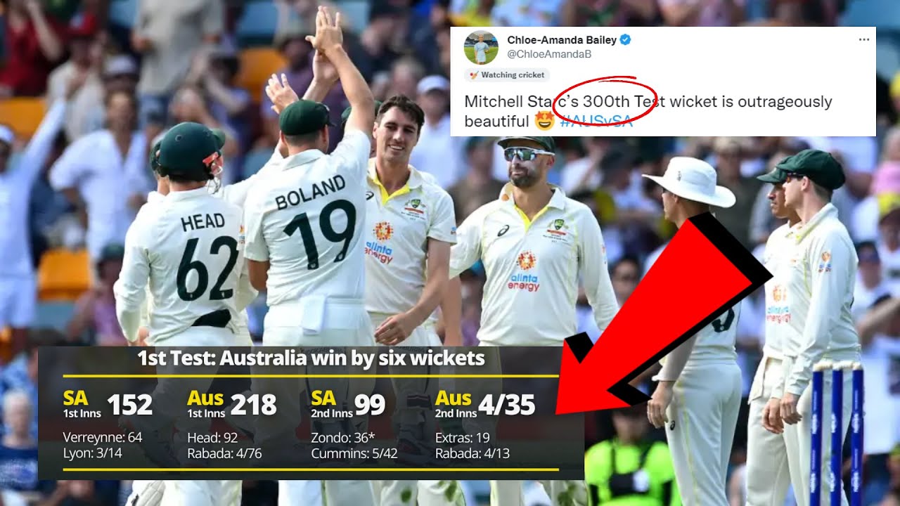 Australia wins first Test against South Africa inside two days at the ...