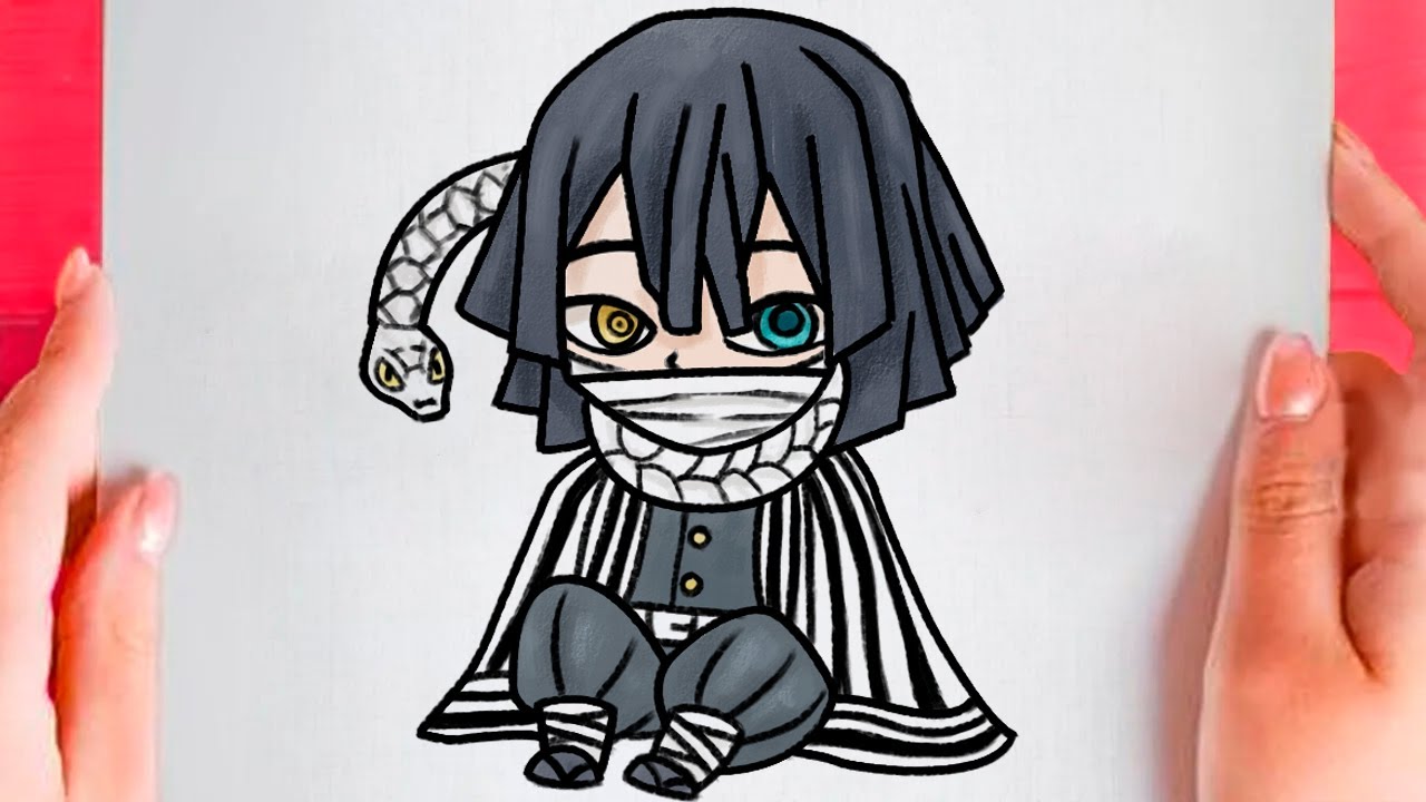 How to draw Iguro Obanai step by step - Demon Slayer - Kimetsu no Yaiba ...