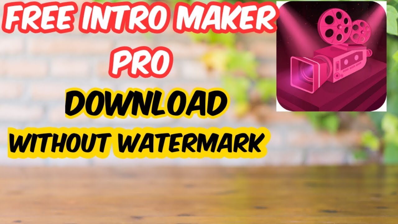 Free Intro Maker pro || With out Watermark 2020 latest video ||Hussnain ...