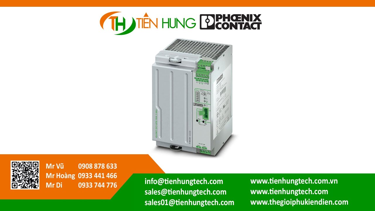 PHOENIX CONTACT – BỘ NGUỒN QUINT 1 PHA 10A-QUINT-UPS/ 24DC/ 24DC/10/3 ...
