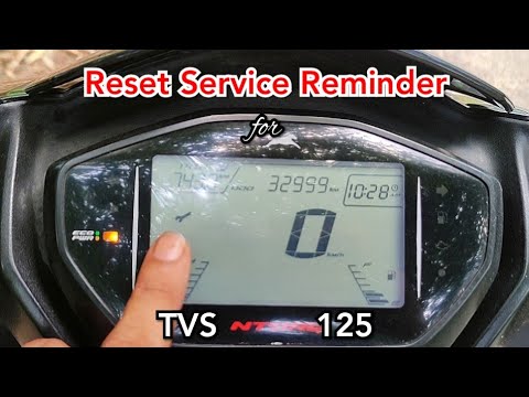 TVS NTORQ Service Reminder Reset | How to reset service reminder in TVS ...