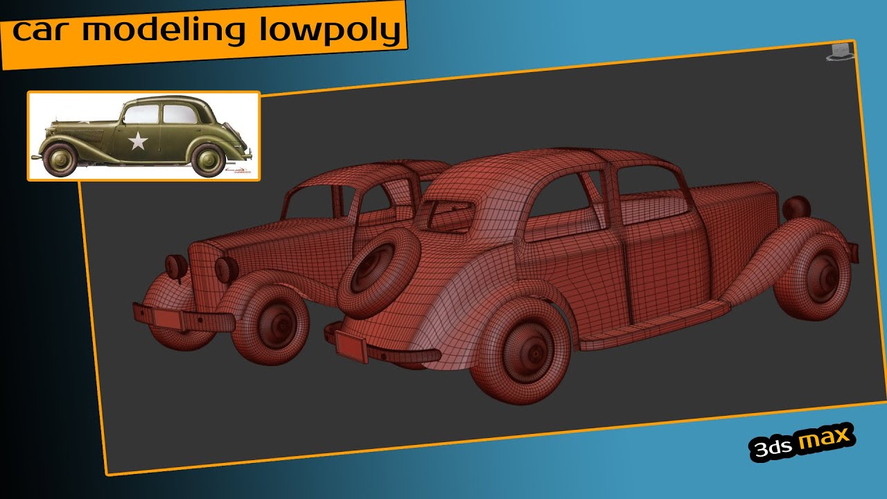car modeling in 3dsmax beginer - YouTube