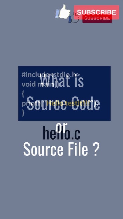 What is Source Code? | தமிழ் #sourcecode ##sourcefile - YouTube