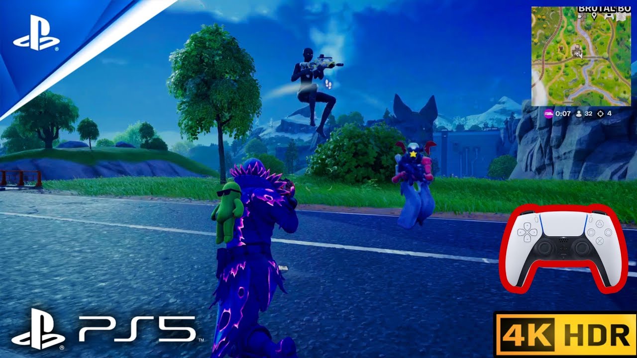 SAMSUNG OLED + Fortnite - ps5 pro controller 60fps 4k full Gameplay ...