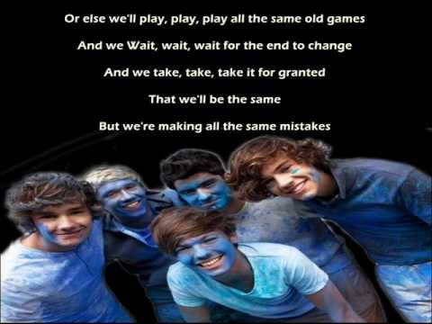 One Direction - Same Mistakes Lyrics - YouTube