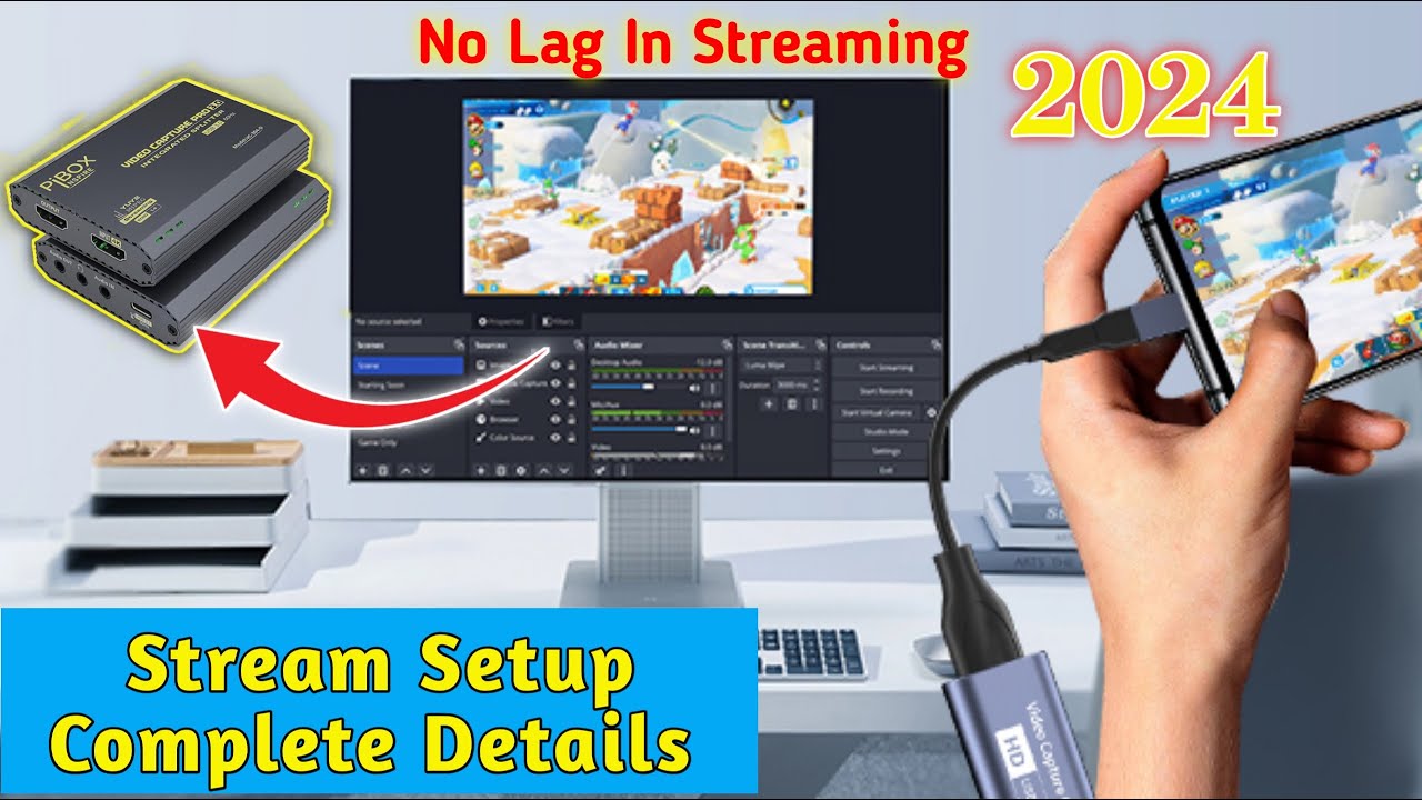PiBox Capture Card OBS Full Setting || HDMI Capture Card PUBG Live ...