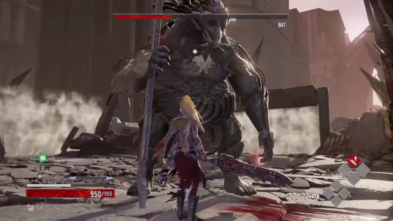 [Code Vein] Oliver Collins | No Damage | Aggressive Melee | No Guarding ...
