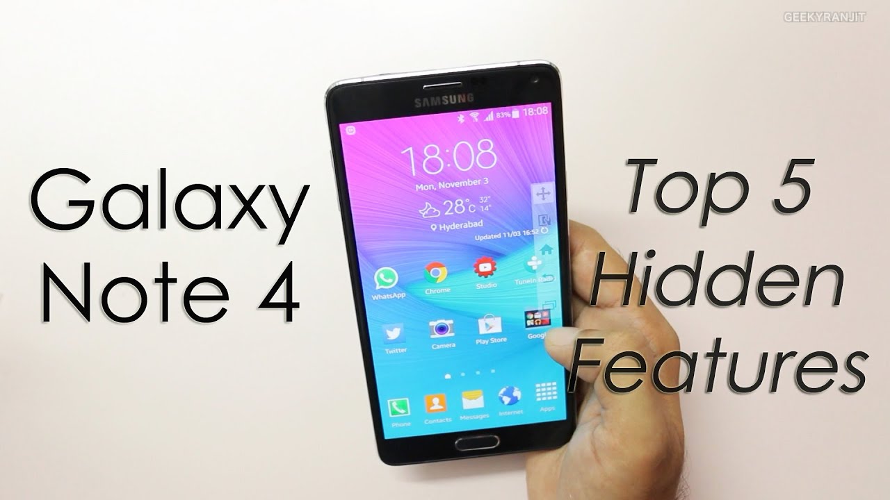 My Top 5 Hidden Features on the Samsung Galaxy Note 4 - YouTube