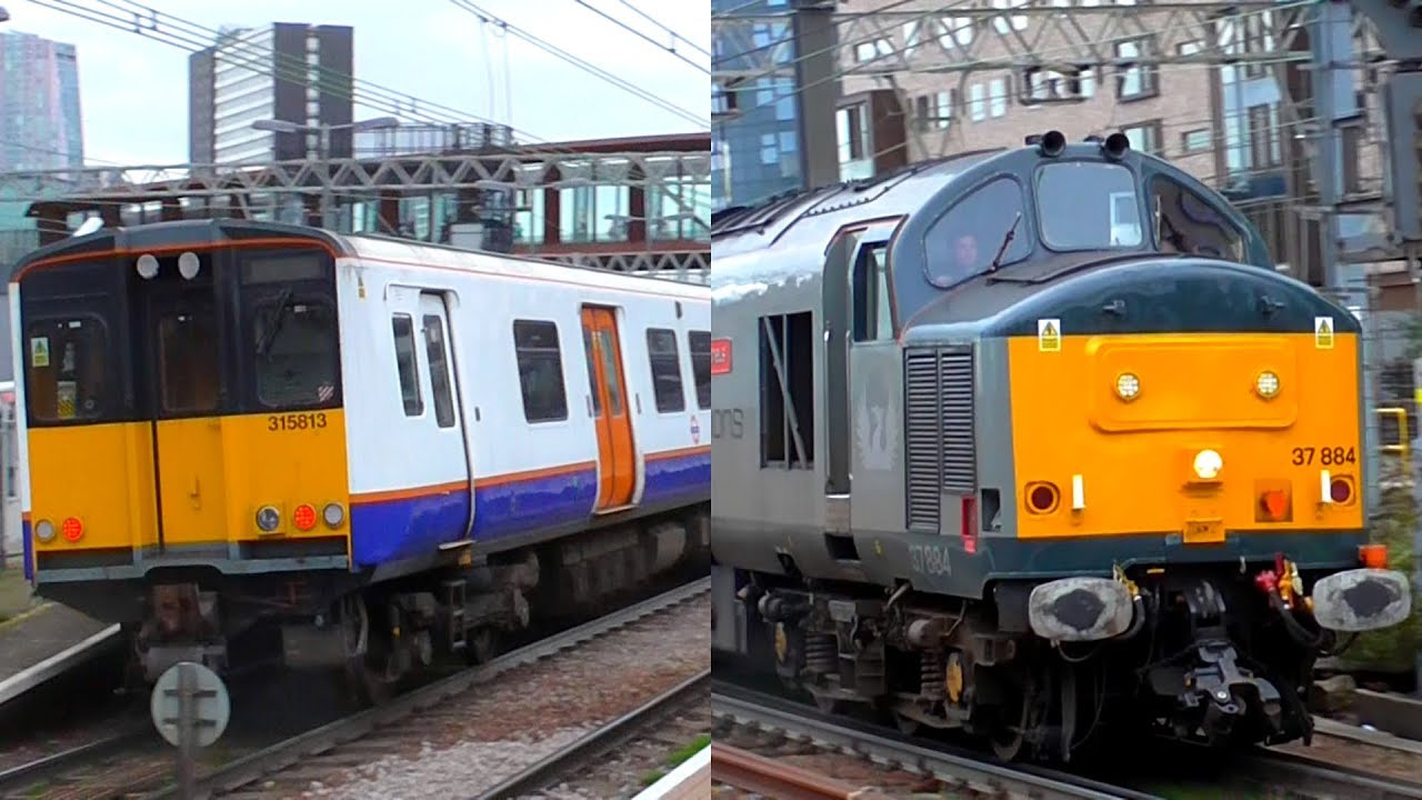 Rail Operations Group Class 37 hauls ex-London Overground Class 315 ...