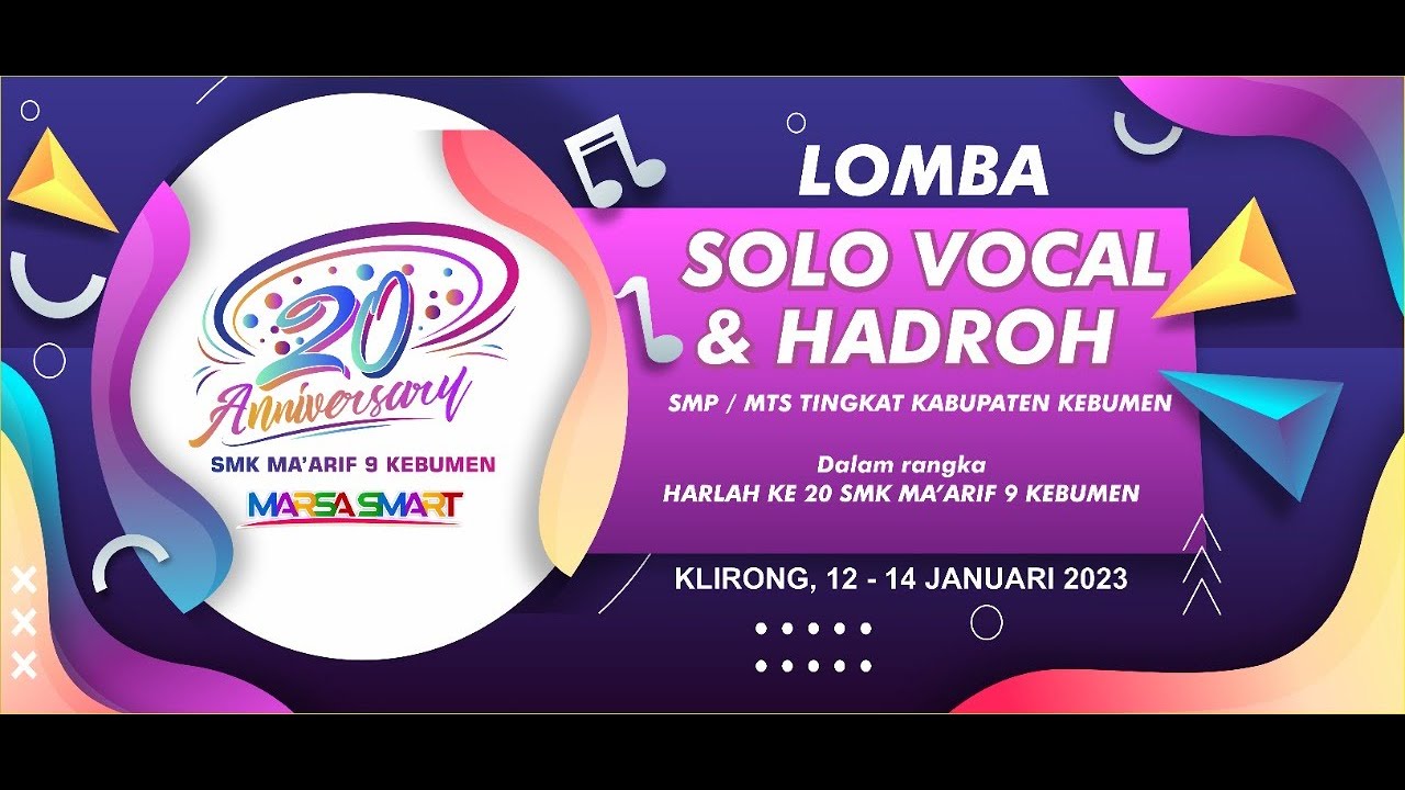 LOMBA SOLO VOCAL SMP / MTS TINGKAT KABUPATEN KEBUMEN - YouTube