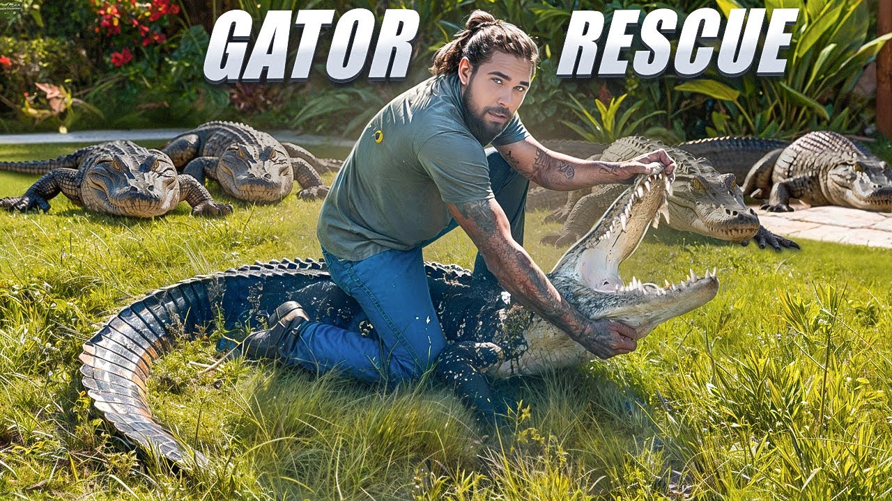 10ft ALLIGATOR Rescue/Handling! - YouTube