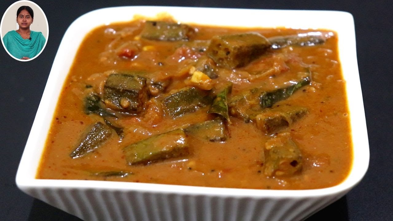 வெண்டைக்காய் புளிக்குழம்பு | Vendakkai Puli Kulambu | Kulambu Varieties ...