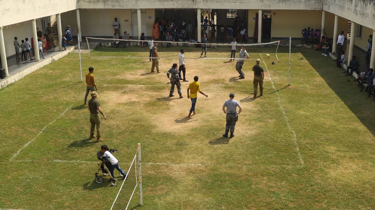 ADF personnel bring joy to Indian children - YouTube