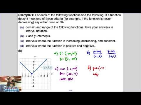 Algebra 2: 1-1 Key Features of Functions Day 2 - YouTube