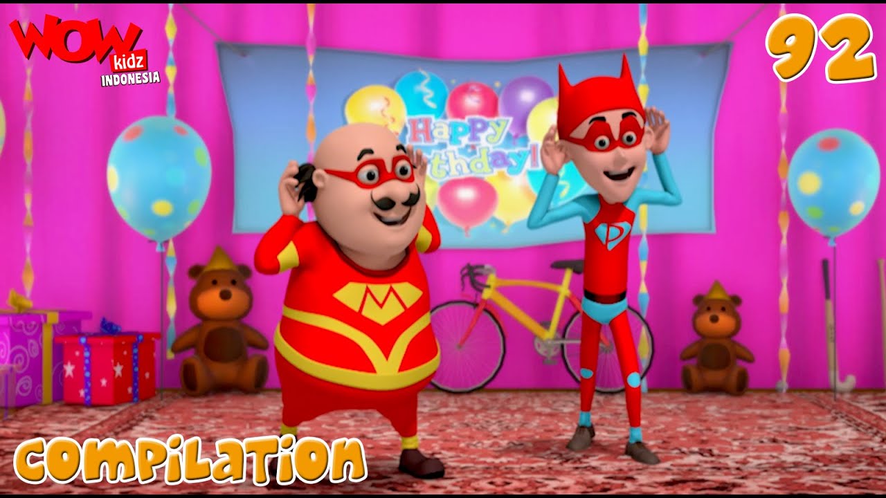Motu Patlu Bahasa Indonesia | Kompilasi 92 | Cerita Animasi Lucu ...