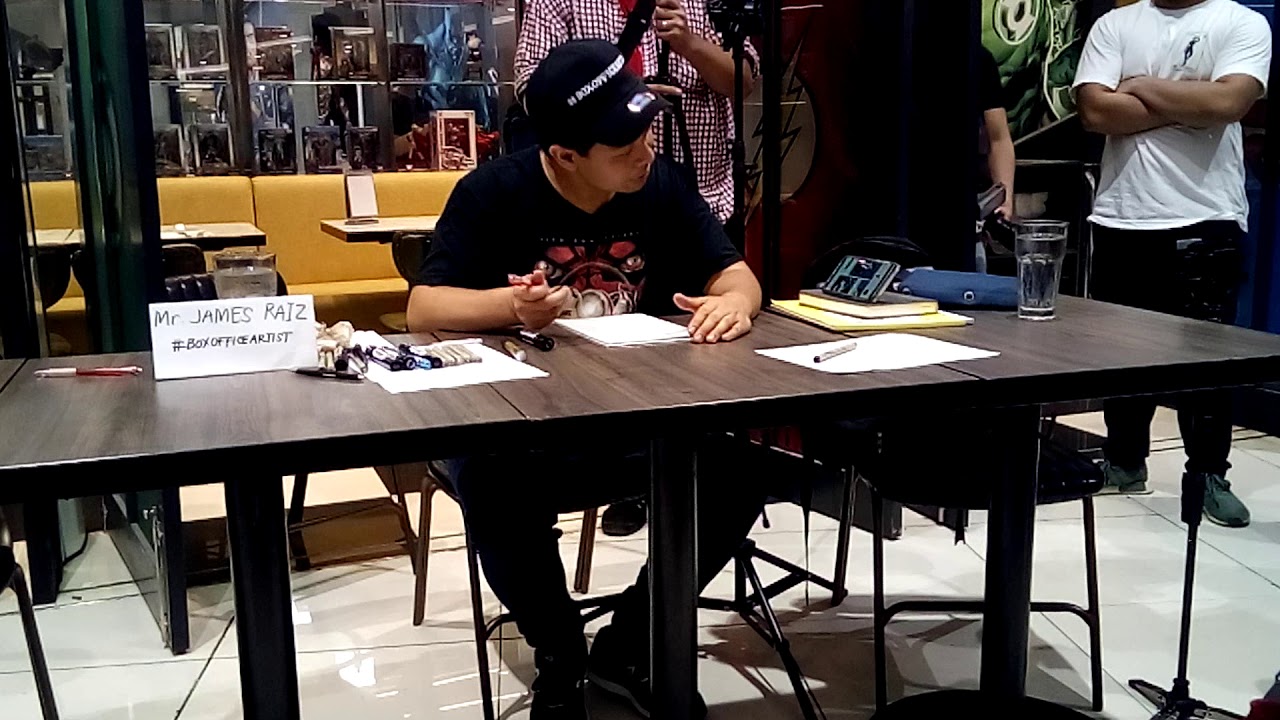 James Raiz the Boxofficeartist visits Philippines on Sm megamall - YouTube