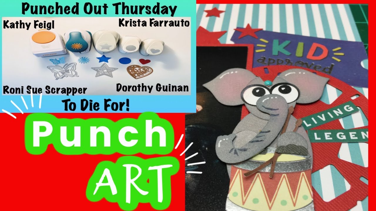 Scrapbooking Process/Punched Out/Elephant Punch Art/Under The Big Top ...
