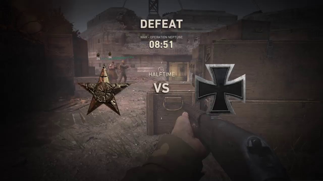 Call of Duty WWII Operation Neptune Defeat - YouTube