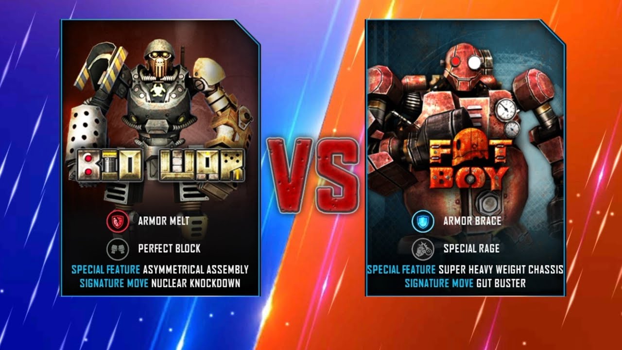 Bio war vs Fat Boy | Championship | Real Steel WRB - YouTube