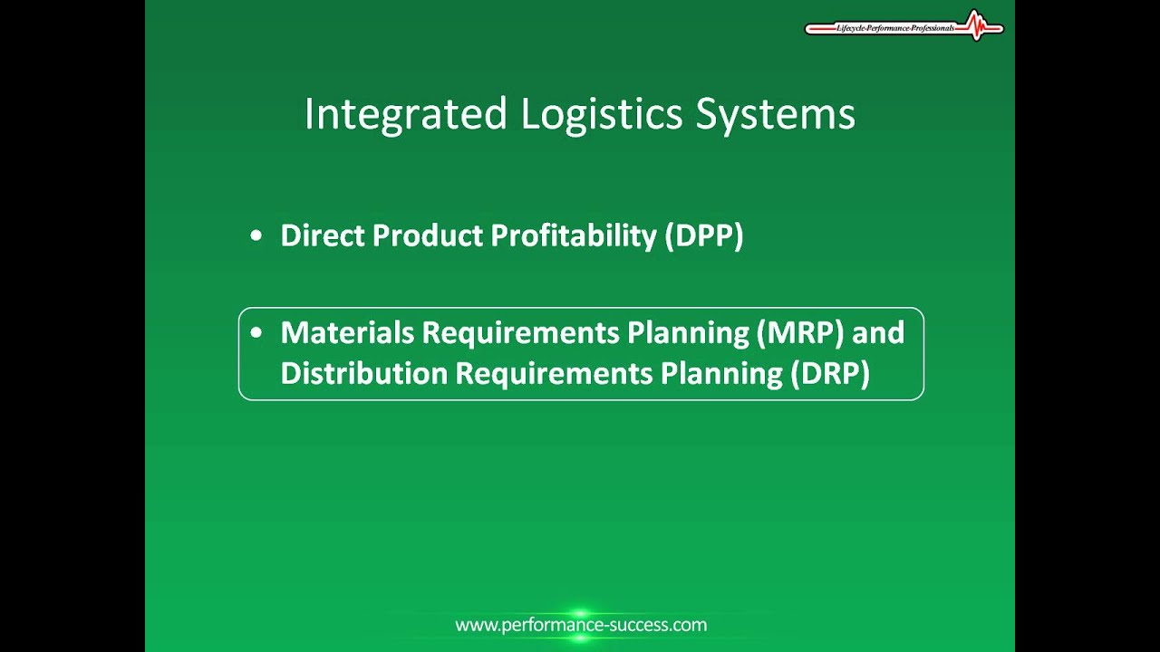 Just In Time (JIT), Logistics Systems and Supply Chain Management - YouTube