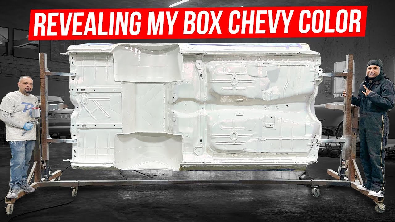 REVEALING MY 1 OF 1 OUTRAGEOUS PAINT COLOR ON MY 87 BOX CHEVY LANDAU ...