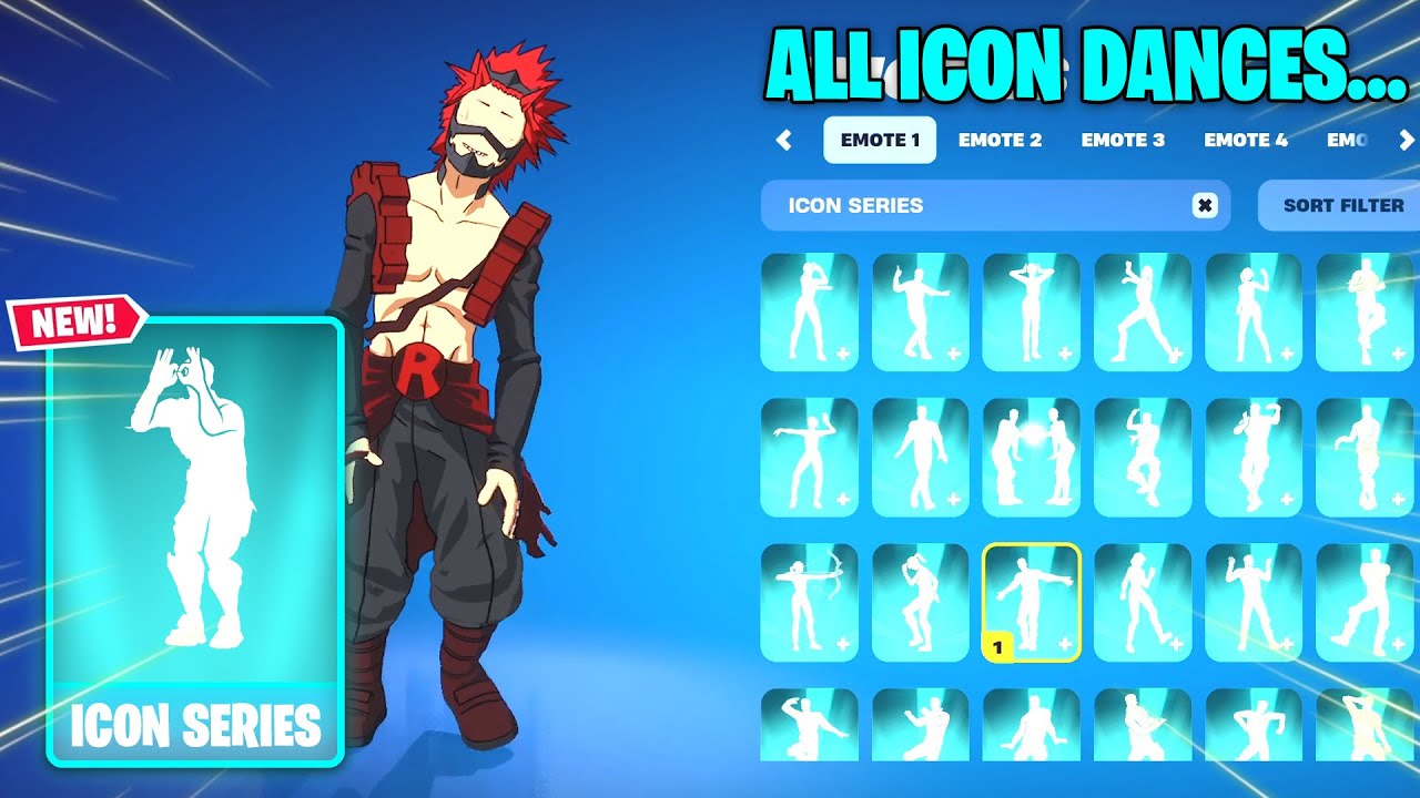 All Fortnite Icon Series Dances & Emotes! (2025 Updated) #37 - YouTube
