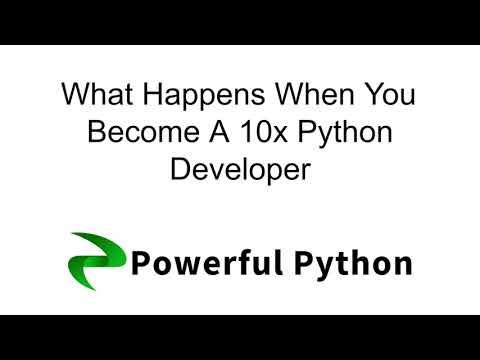What Happens When You Become A 10x Python Developer - YouTube