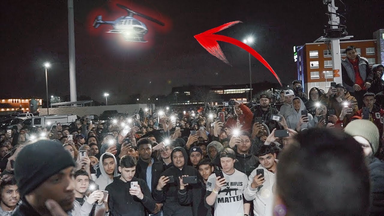 Dallas Police Helicopter shut down my Subscriber meet!!! - YouTube