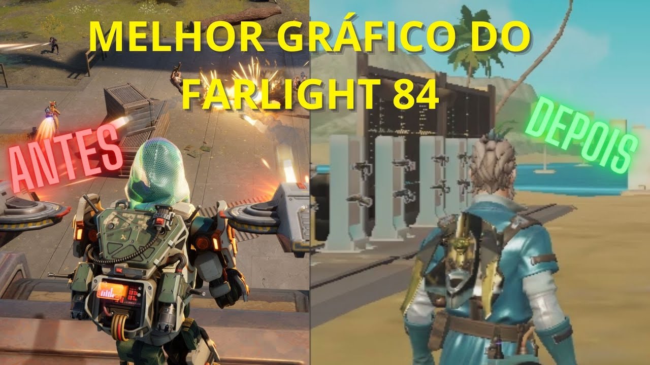 COMO DEIXAR O FARLIGHT 84 COM GRAFICO DE MASSINHA/MINECRAFT - YouTube