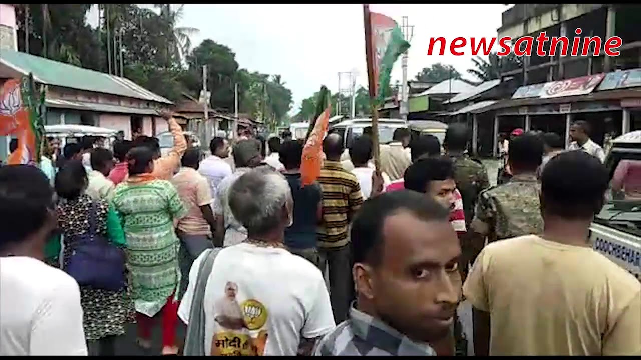 NBDD Minister stopped by BJP workers. - YouTube