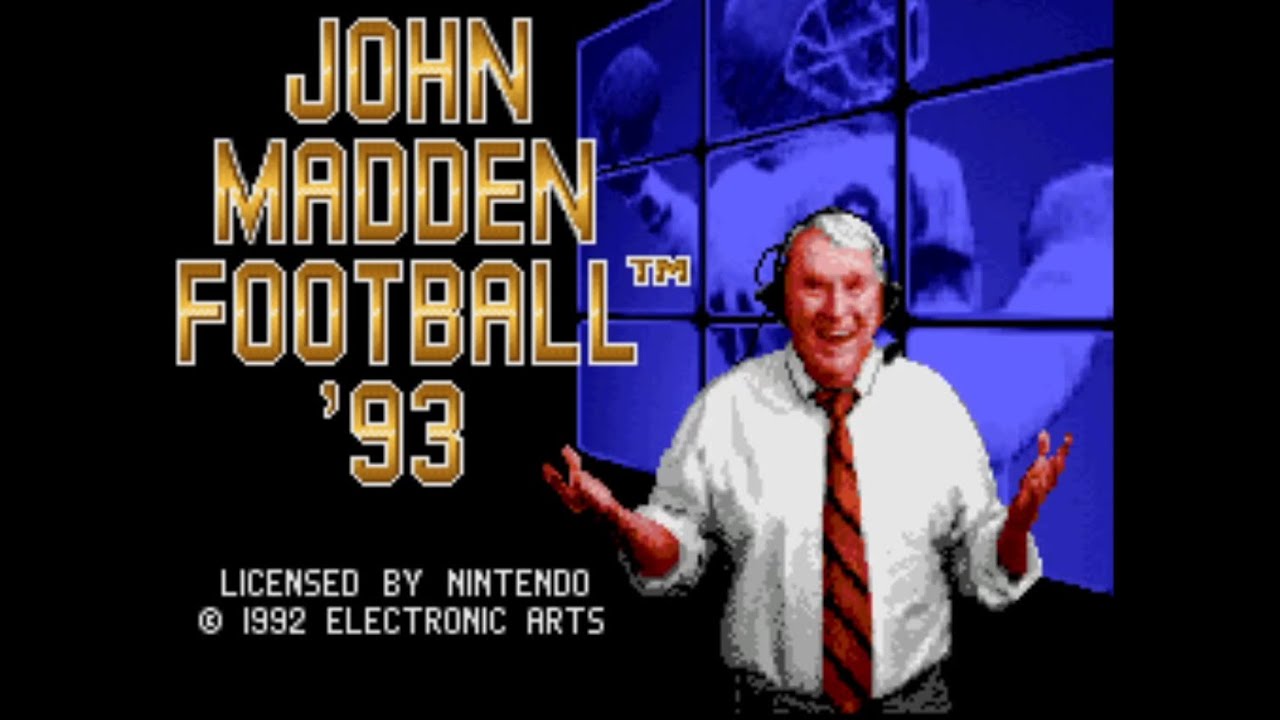 John Madden Football '93 279/763 SNES NA - YouTube
