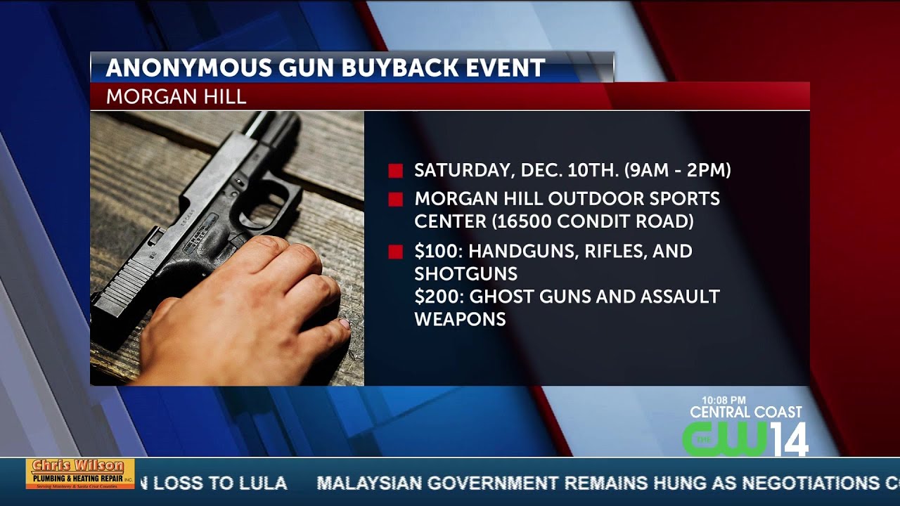 Morgan Hill PD having a gun buyback event in December - YouTube