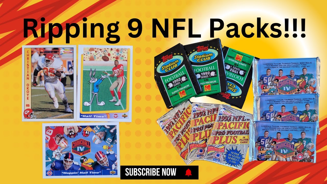 Opening 9 Packs of NFL Football Cards! - YouTube
