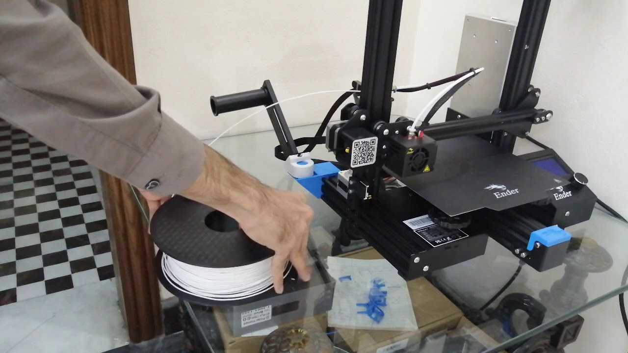 Rotating spool holder for ender 3/ ender 3 pro - YouTube