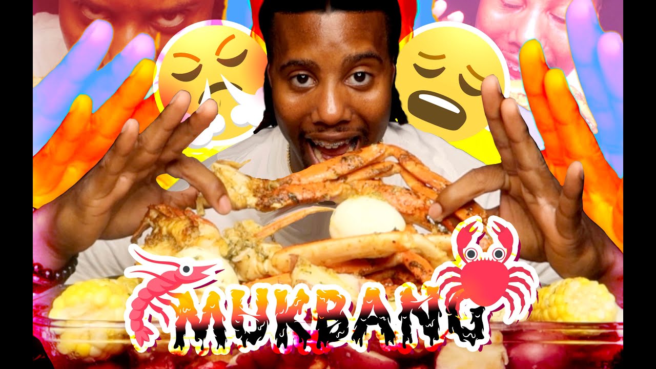 ASMR GIANT SNOW CRAB, LOBSTER & SHRIMP SEAFOOD BOIL MUKBANG (EATING ...